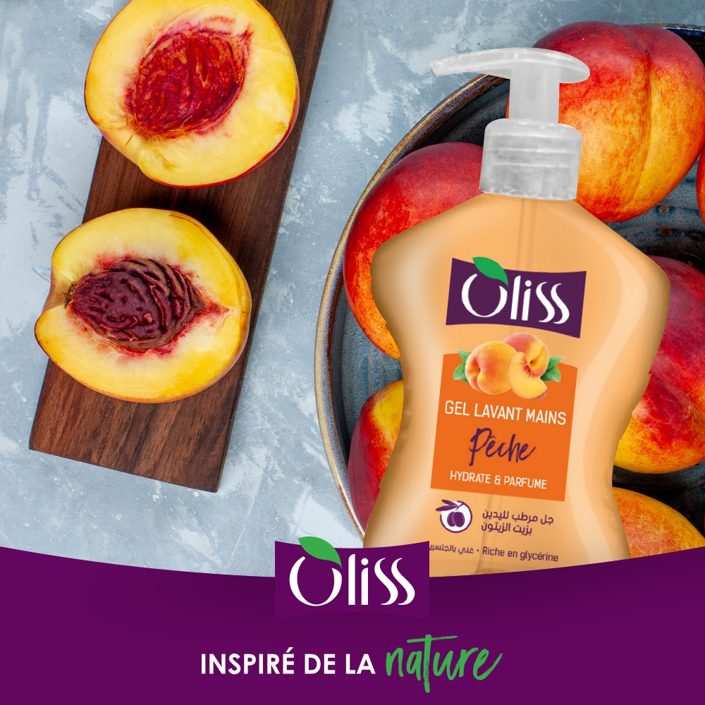 Oliss Pêche Savon Liquide 350ml – Maximarket